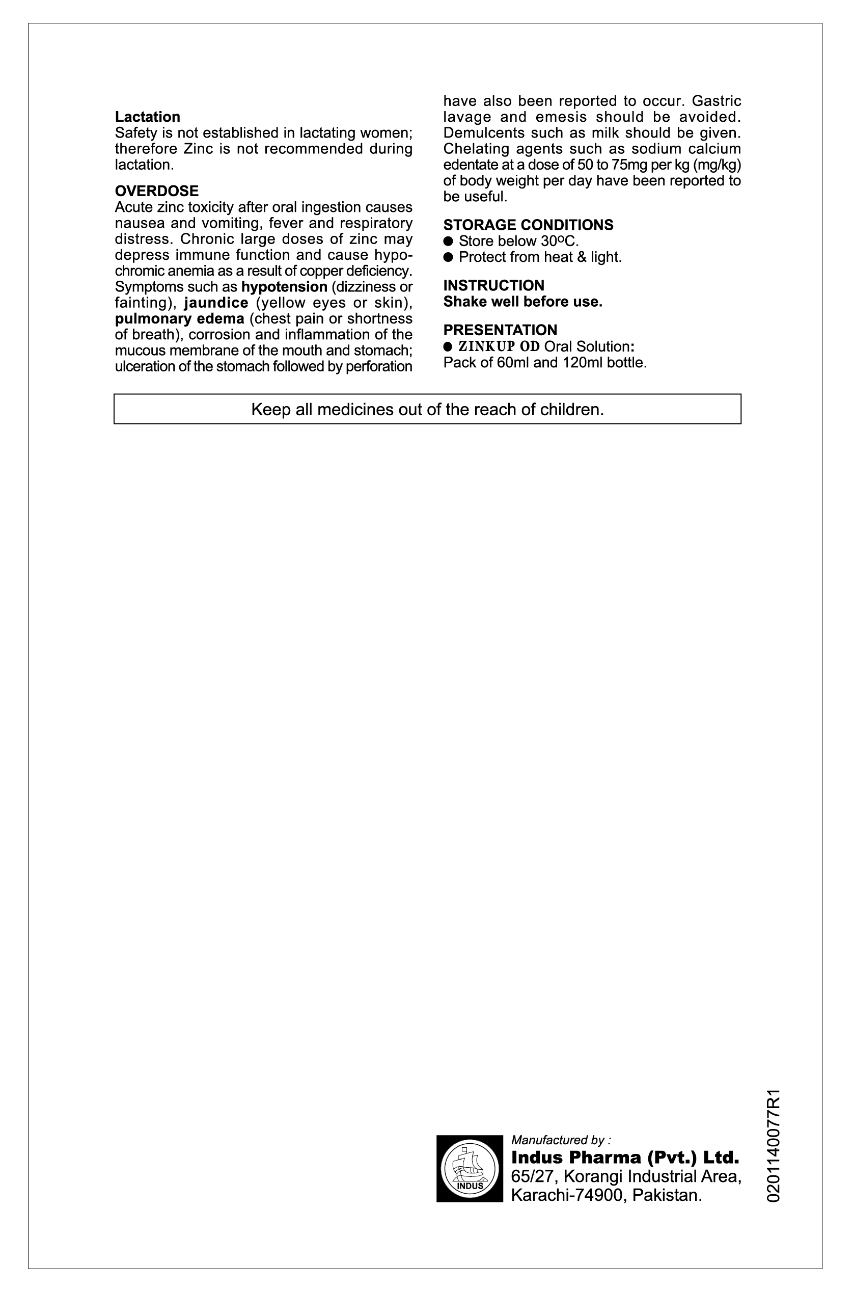 Zinkup- – Indus Pharma