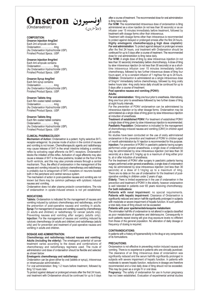 Onseron-Leaflet – Indus Pharma