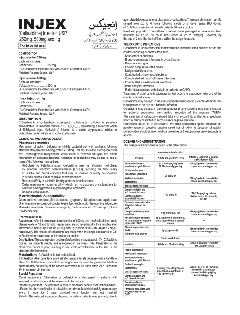 leaflet-Injex – Indus Pharma